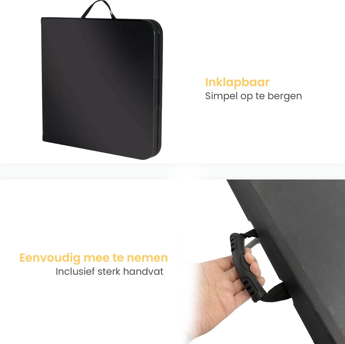 Goliving Inklapbare Tafel - Klaptafel - 122cm x 60cm x 74cm (LxBxH ...