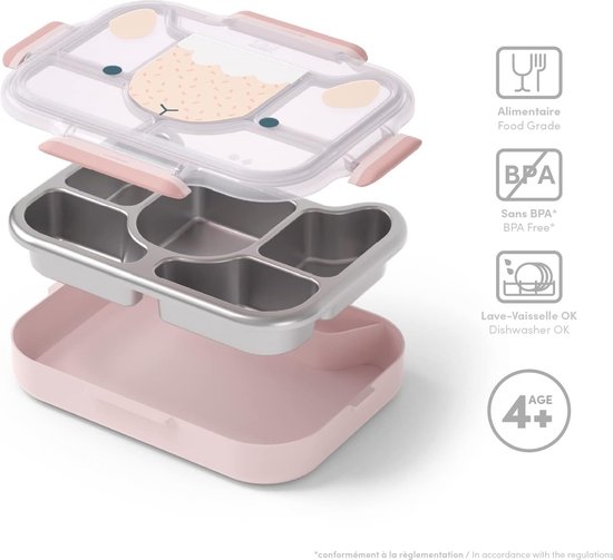 Kinder Lunch Box MB Wonder Sheep - Bento Box met 3 compartimenten ...