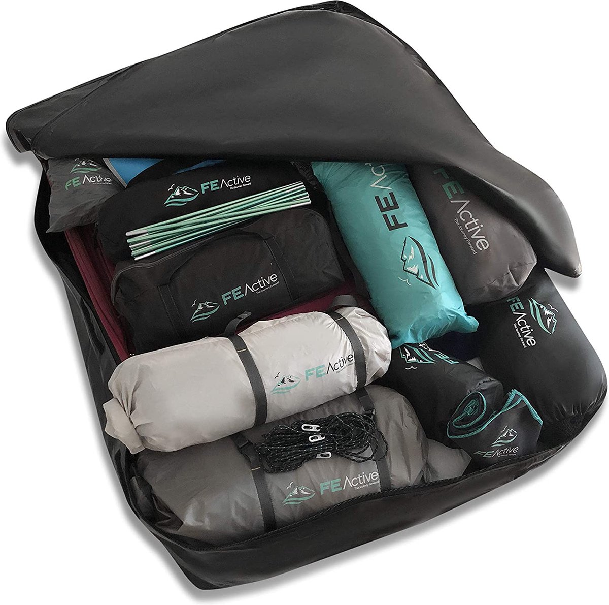 FE Active Cargo Dakdrager - 100% Waterdichte 424 Liter Dak Droge Tas ...