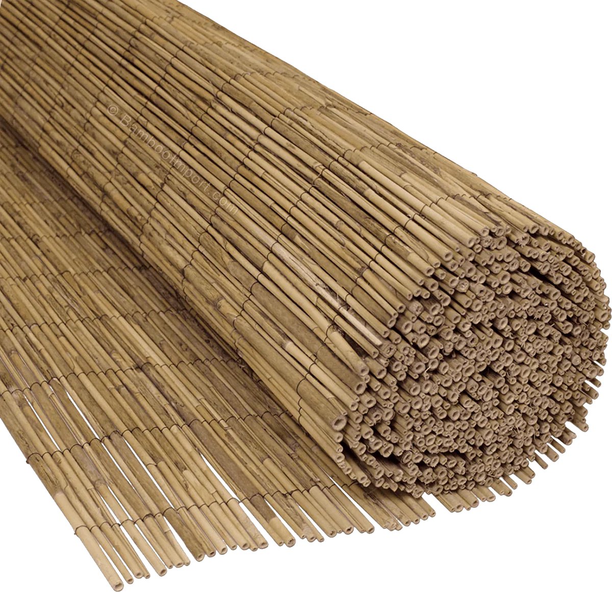 Riet mat extra dik op rol 200 x 160cm - naturel - budget rieten matten ...