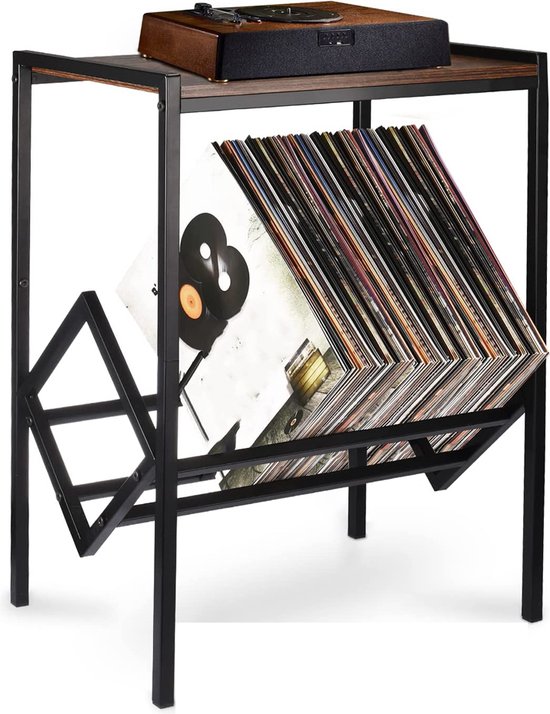 LP Opbergsysteem - Zwart met Hout | bol