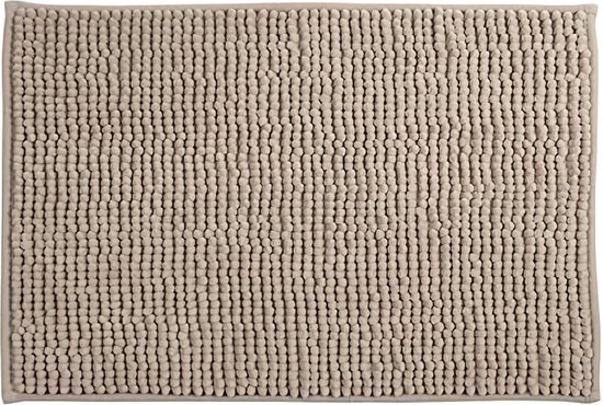 Badmat, badmat, douchemat, chenille, hoogpolig badmat, 40x60 cm - taupe ...