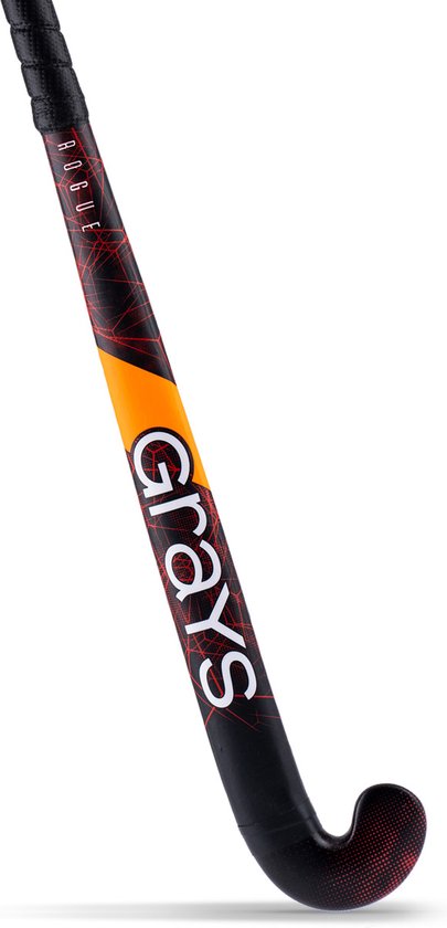 Grays houten hockeystick Rogue Ultrabow Jun Stk Zwart / Rood - maat 35. ...