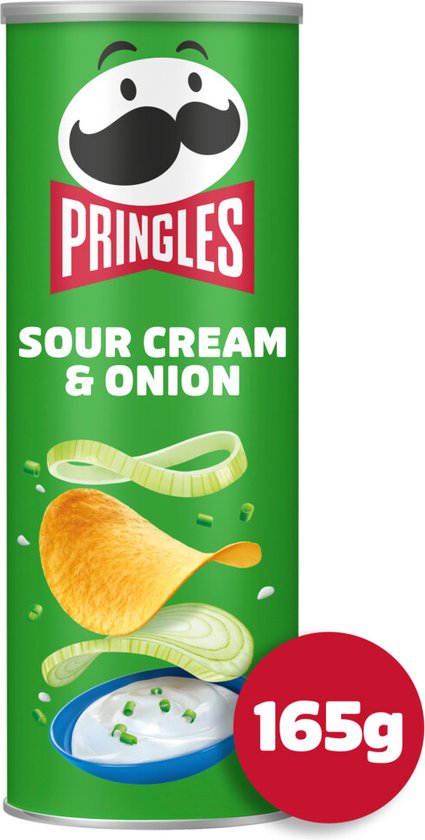 6x Pringles Chips Sour Cream & Onion 165 gr | bol