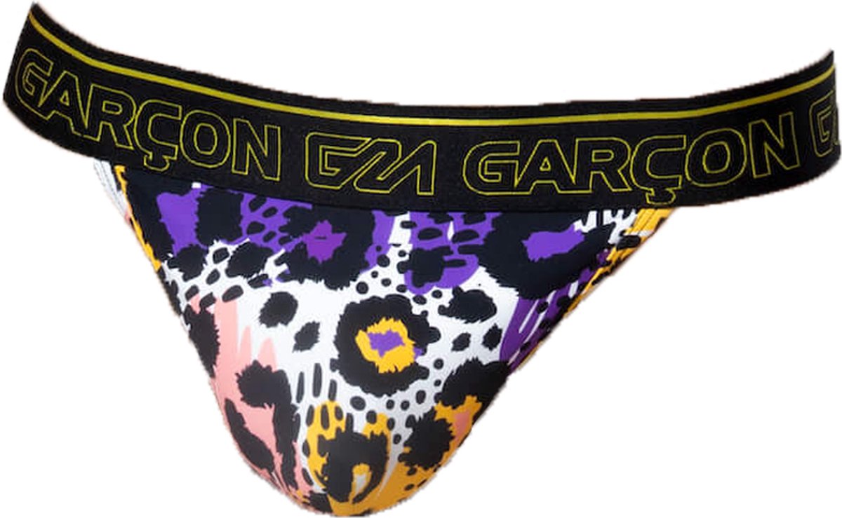 Garçon Purple Jaguar Thong - MAAT M - Heren Ondergoed - String voor Man ...