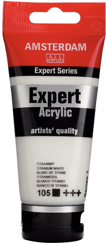 Acrylverf - Expert - # 105 Titaanwit Amsterdam - 75ml | bol