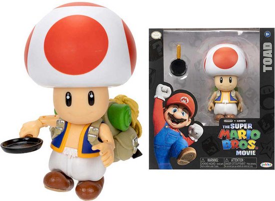 Jakks Pacific The Super Mario Bros. Movie Action Figure Toad 13 cm ...