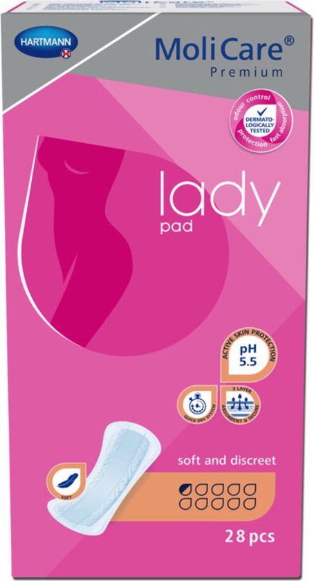 Hartmann Molicare Premium Lady Pads 0.5 druppel - 8 pakken van 28 stuks ...
