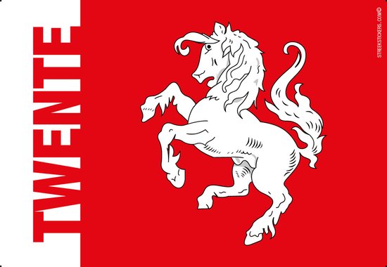 Sticker Twente (tekst zijkant) | bol