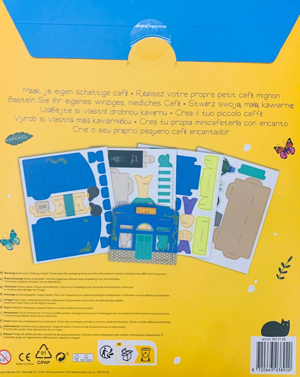 Kids Kingdom miniatuur-bouwpakket - Maak je eigen schattige café ...