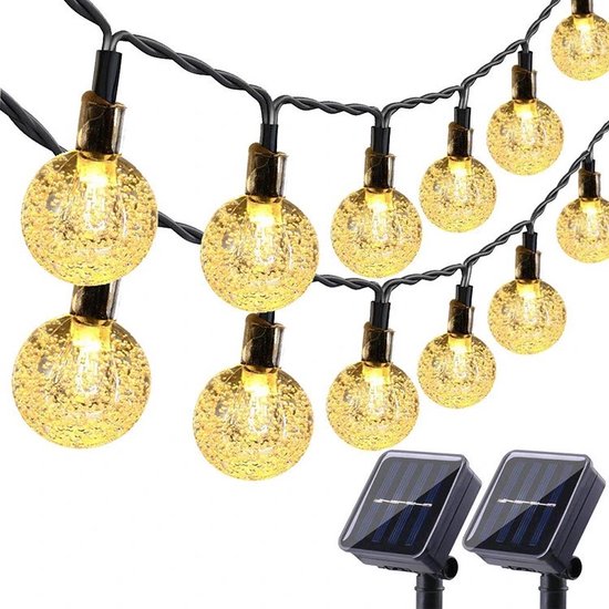 ITAGALA Solar Lichtsnoer Buiten - 100 LED - 12 meter - Warm-wit ...