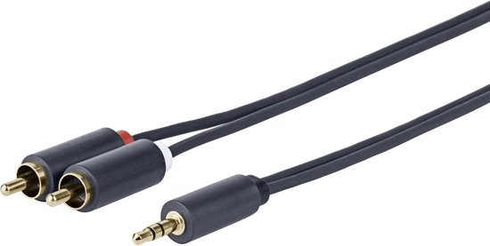 Vivolink PROMJRCA2 audio kabel 2 m 3.5mm 2 x RCA Zwart | bol