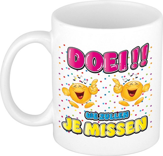 Bellatio Decorations cadeau mok voor collega - afscheid/pensioen - keramiek - 300 ml -... | bol