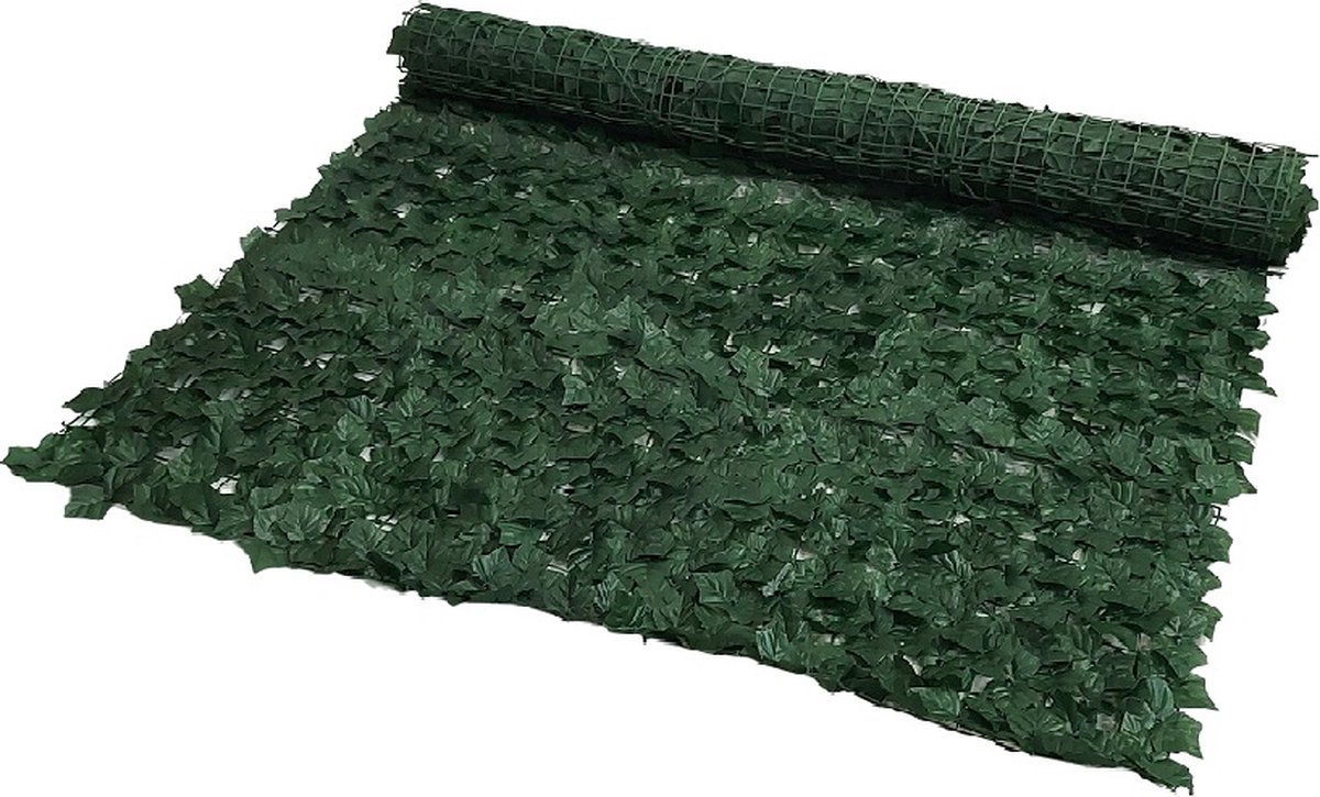 Kunsthaag Op Rol - Klimop blad -Groen - 300cm x 150cm - Balkonscherm ...