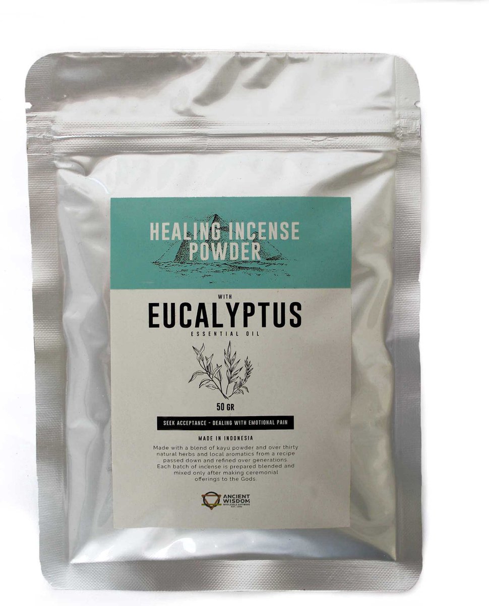 Helende Wierookpoeder - Eucalyptus - 50 Gram - Wierook Poeder | bol