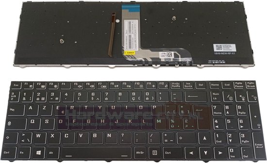 Clevo PB50RD RGB backlit keyboard (BE Azerty) | bol.com
