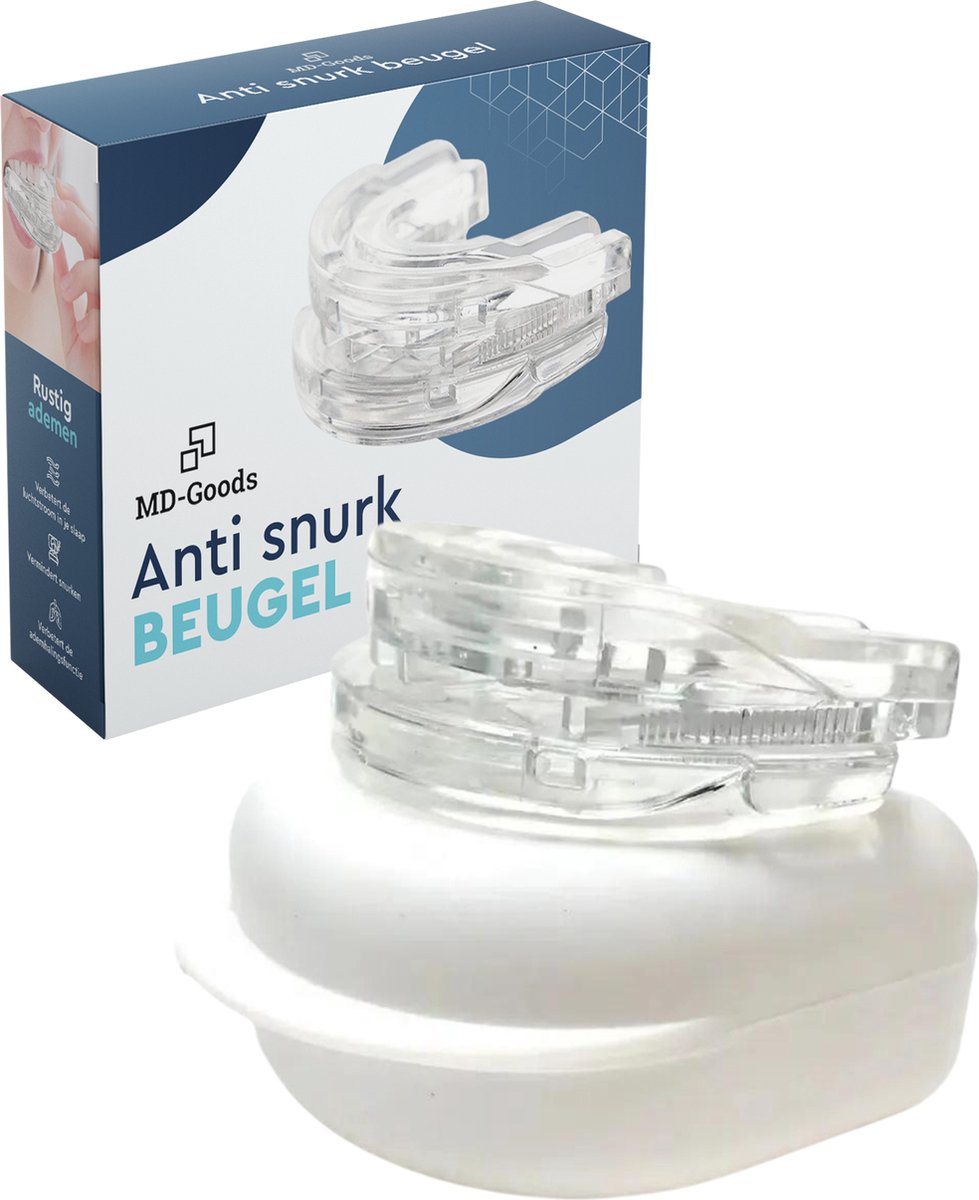 MD-Goods Anti Snurk Beugel - Snurkbeugel tegen Snurken - Knarsbitje en ...