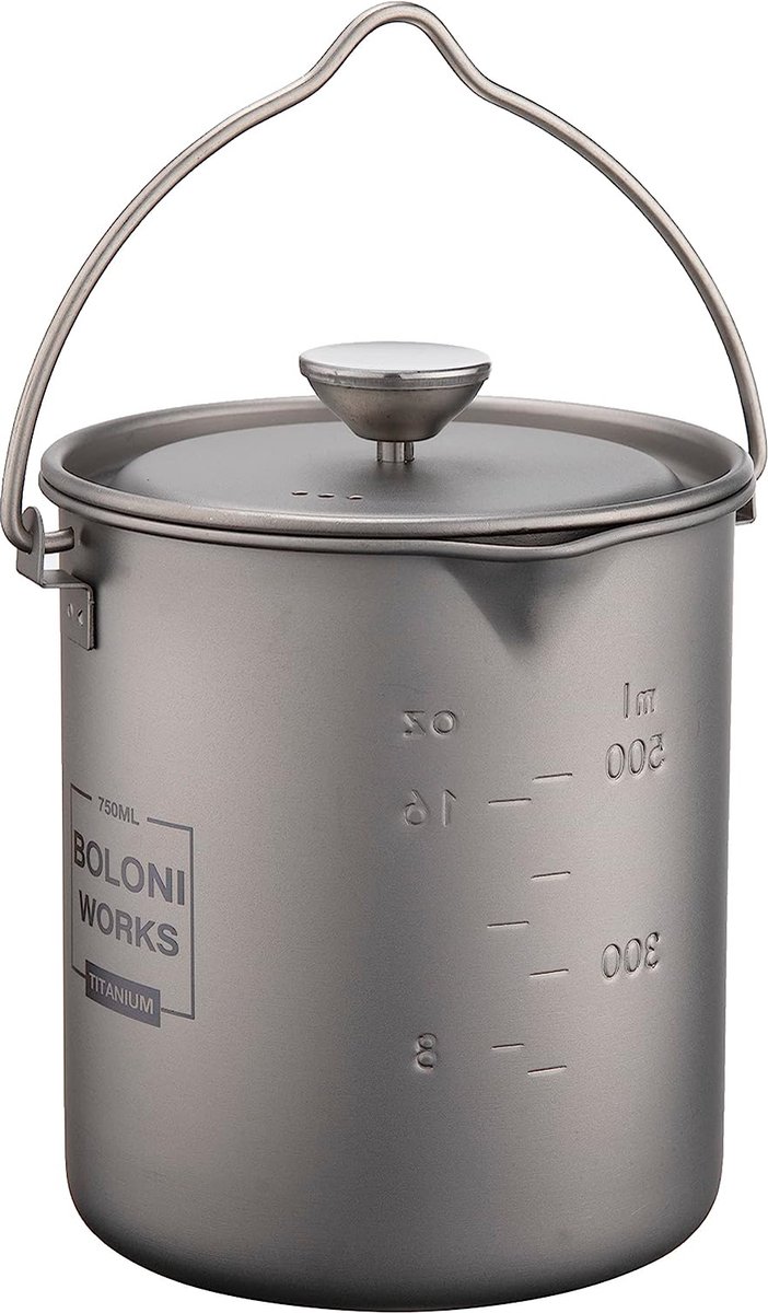 Camping Koffieketel Camping Mok, 750 ml, Camping Mok, Titan French ...