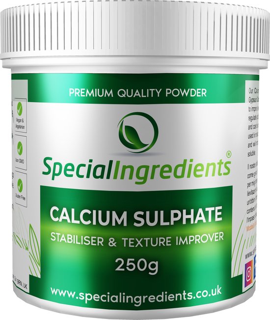 Calcium Sulfaat - 250 gram - Calcium Sulphate - Calciumsulfaat - Gips ...