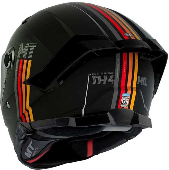 MT Thunder 4 SV Integraal helm Mil mat zwart M - Motorhelm Scooterhelm ...