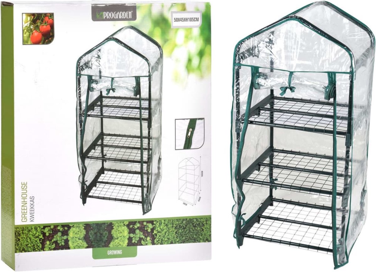 Broeikas / kweekkas met beschermhoes 50 x 105 x 45 cm - planten | bol.com