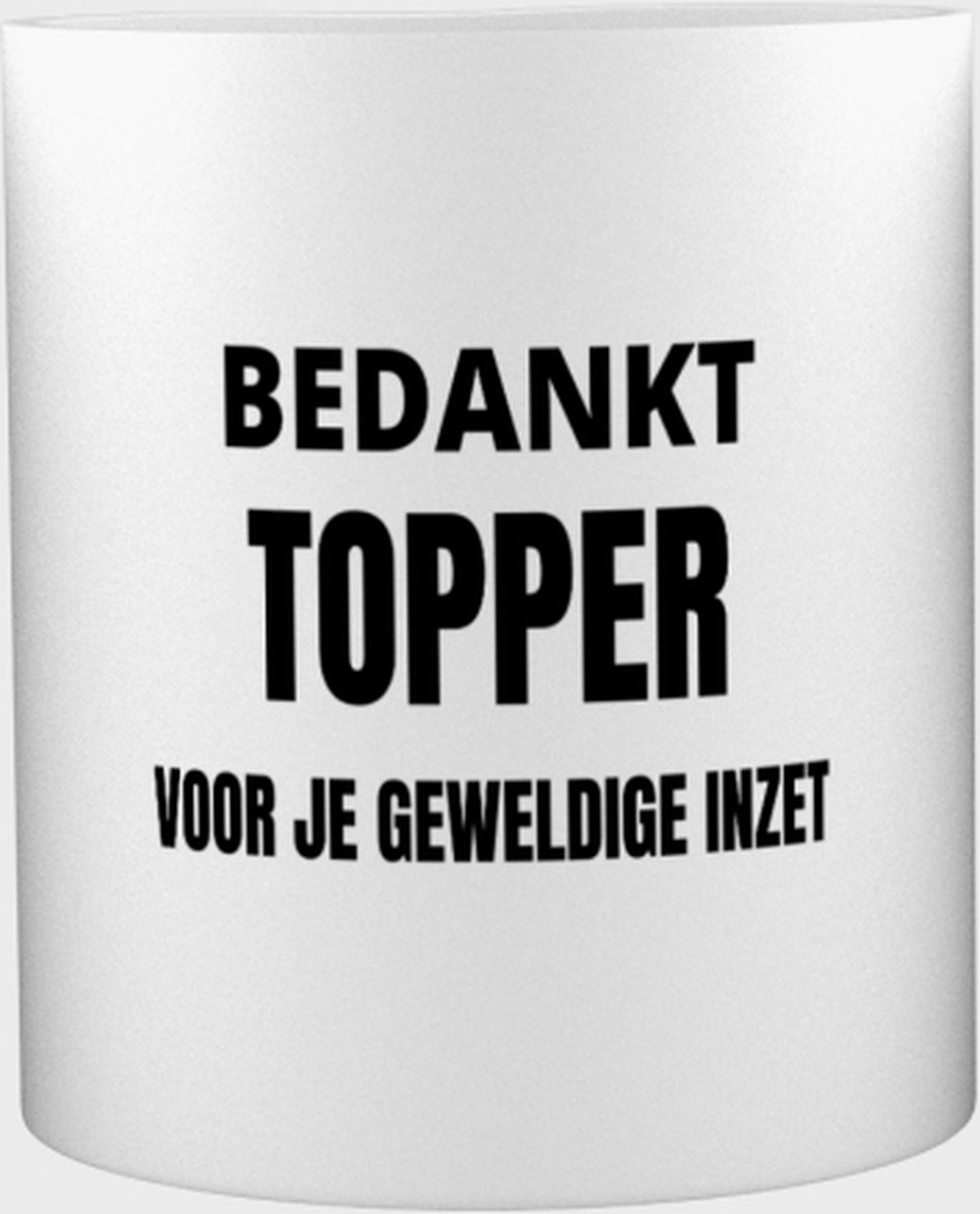 Akyol - Bedankt topper voor je geweldige inzet Mok met opdruk - collega ...
