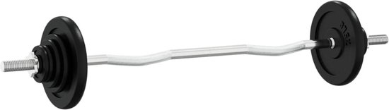 vidaXL - Halter - met - gewichten - 60 - kg - gietijzer - en ...