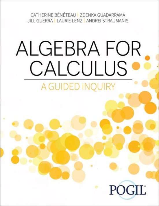 Algebra for Calculus | 9781792496288 | The Pogil Project | Boeken | bol.com