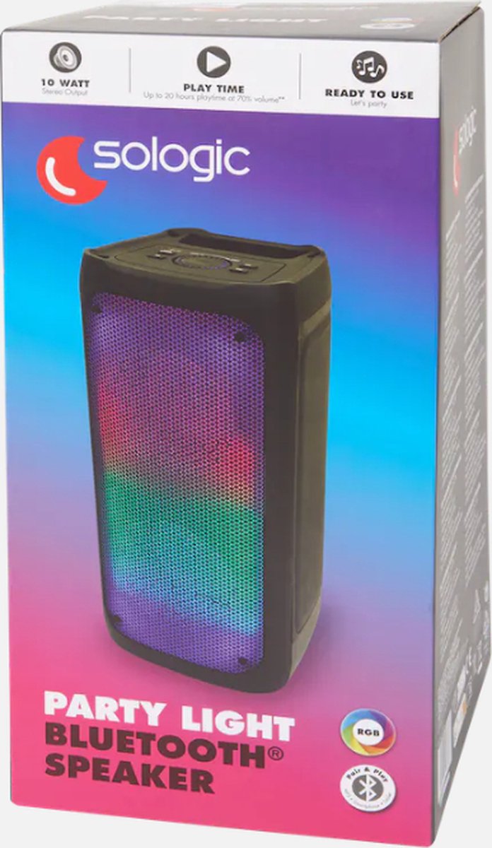 Sologic bluetooth speaker - party speaker - bluetooth - feestje - 10 ...