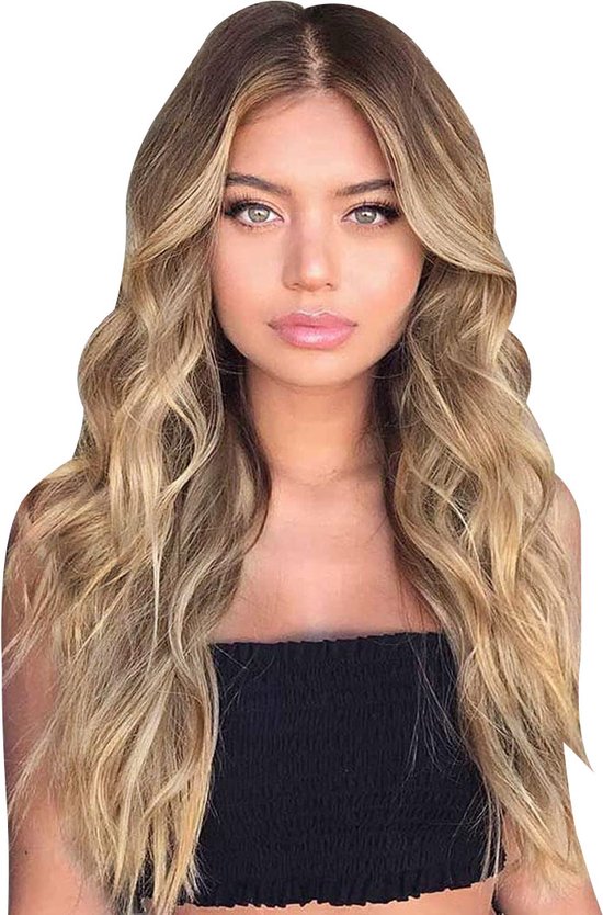 Gratyfied Pruiken Dames - Pruiken Dames Lang Haar - Pruik Blond en ...