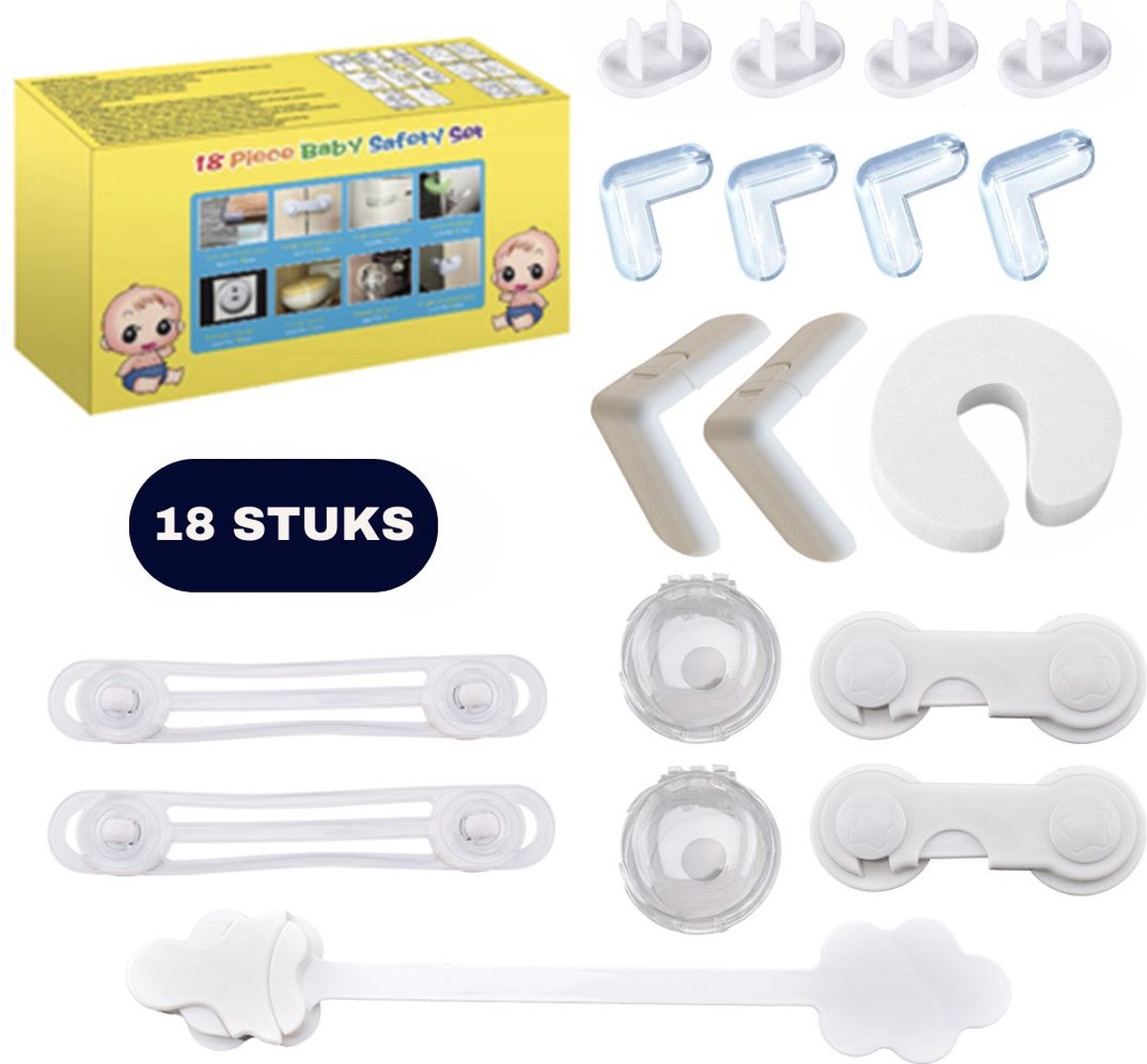 Baby Veiligheidsset Thuis - Kinderslot - Stopcontact Beveiliging ...