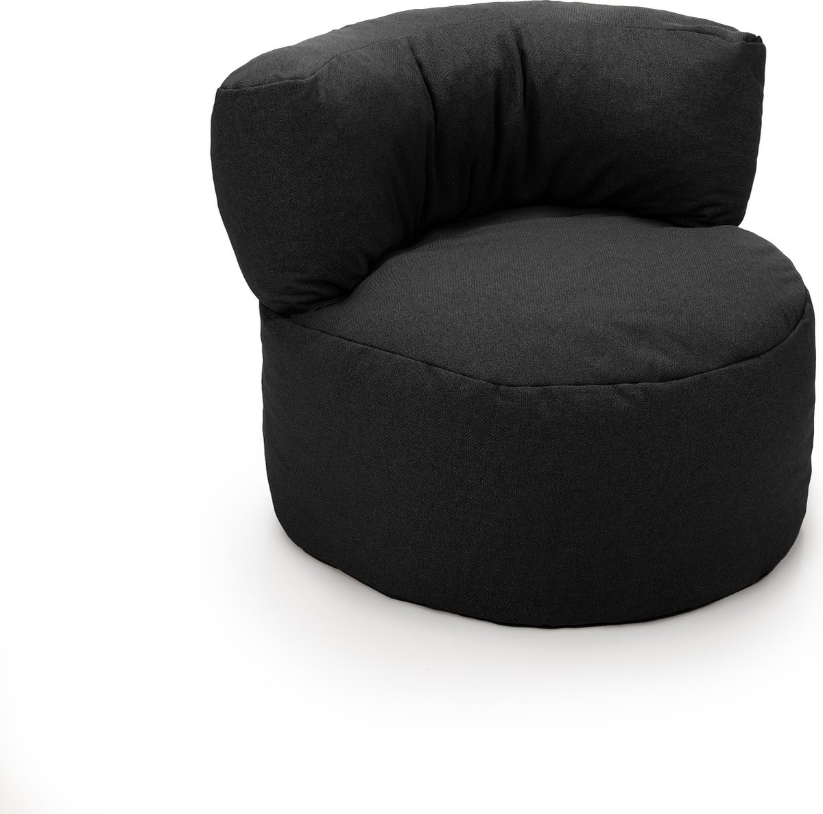 Drop & Sit Zitzak Stoel Junior - Zitzak Kind Zwart - 70 x 50 cm ...