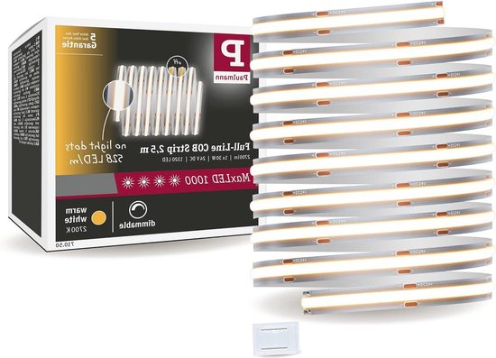 Led strip 1000 LED Strip Full-Line COB losse strip 25m - dimbaar - 2700 ...