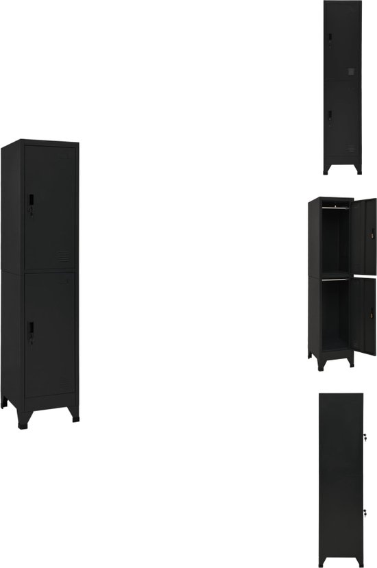 vidaXL Lockerkast - Lockerkasten - Opbergkast - Kast - Lockerkast ...