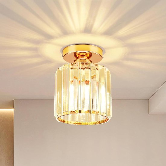 Badkamer lamp Gouden plafondlamp - industriële kristallen - moderne led ...