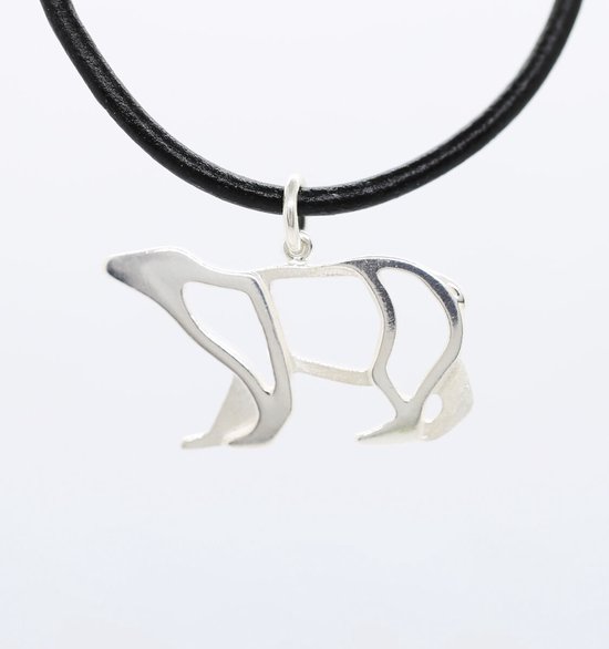 AuBor ®. Hanger. Zilver. De ijsbeer. | bol