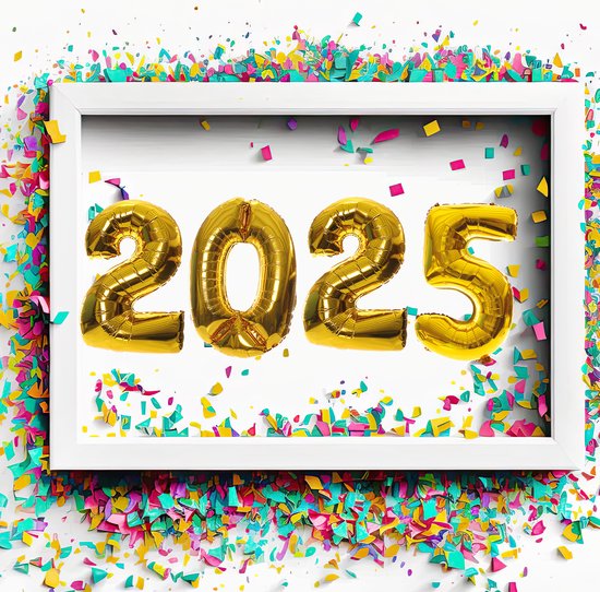 Set Folieballon 2025 Goud – Cijfers voor Oud & Nieuw | Feest- en ...