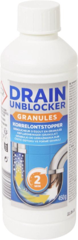 Drain Unblocker Granules | Korelontstopper | binnen 2 minuten resultaat ...