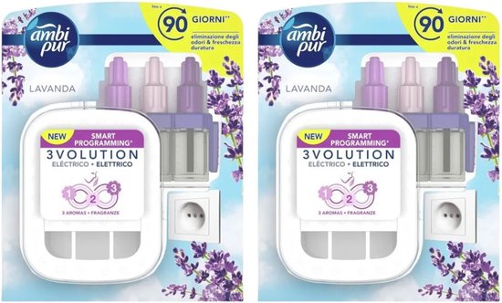Ambi Pur 3Volution Elektrische Geurverspreider Lavendel - 2 x ...