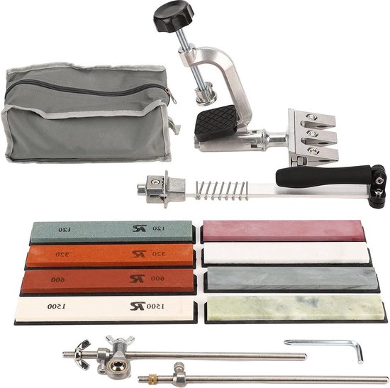 Knife Sharpening Set - Sturdy Professional Sharpener with Grinding ...