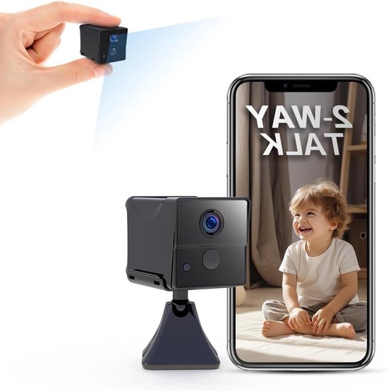 2024 NIEUW - Spioncamera 150 dagen standby - 4K HD mini-bewakingscamera ...