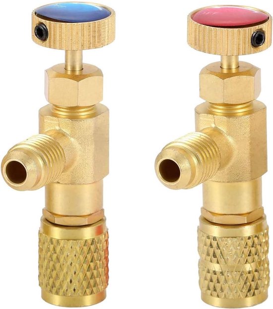 2 Delig - Koelmiddel Ventiel Adapter Brons - Slijtvaste Koppeladapter ...