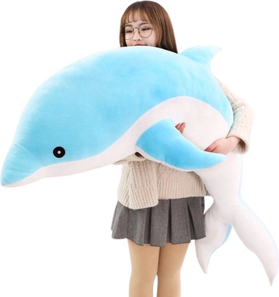 Dolfijn knuffeldier 160 CM XXL | MEGA JUMBO | Grote pluche vis | Oceaan ...
