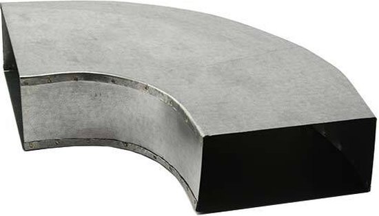 Instort ventilatiekanaal bocht 90 graden 220x80 horizontaal | bol