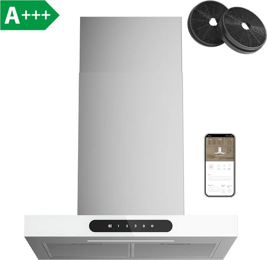 CIARRA CBCW6102-OW 60cm Afzuigkap Wit/RVS - inclusief set koolstoffilters – 650m3 – DC... | bol