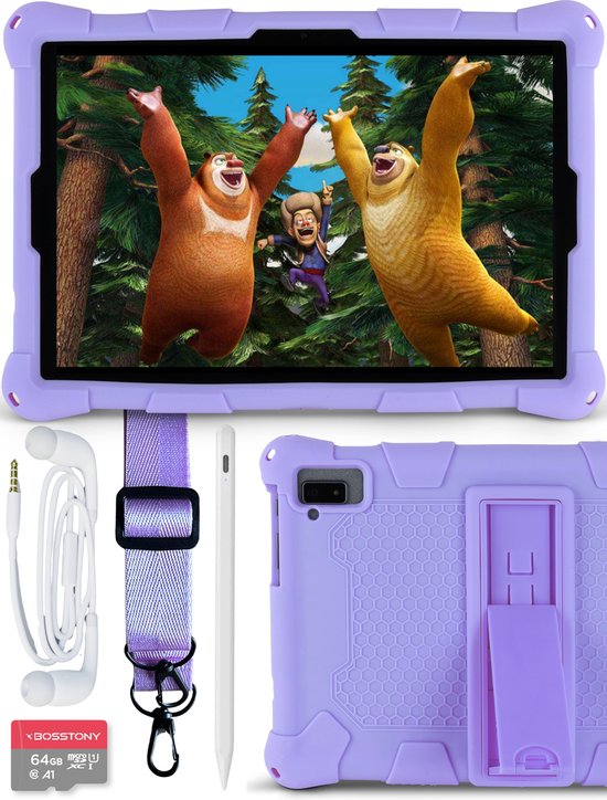 Bosstony Kindertablet 10 inch vanaf 3 jaar - Ouderlijk Toezicht - 192GB ...