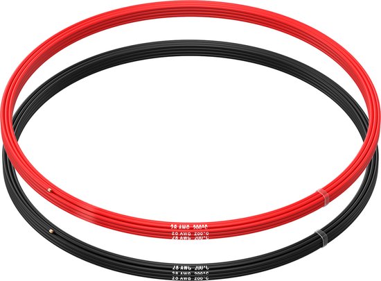 MMOBIEL 28 AWG Siliconen Elektrische Draad - 28 Gauge (0,08mm²) Vertinde Koperkabel -... | bol