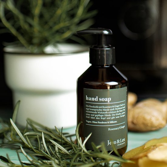 Jean & Len Handzeep | 3x 250 ml Vloeibare zeep | Rosemary & Ginger ...