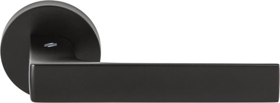 Deurkruk Robocinque - Colombo Design - Zwart mat - rond rozet - set | bol