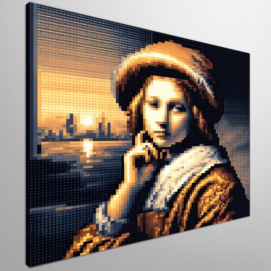 Pixel art rembrandt schilderij | De digitale meester: Rembrandt ...